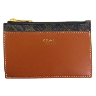 Celine Porte-cartes en cuir marron Pre-owned - Femme - Pre-owned - Brun - Taille: ONE Size