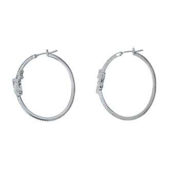 Vivienne Westwood Femme, Accessoires, Gris, Taille: ONE Size Olympia Hoop Earrings
