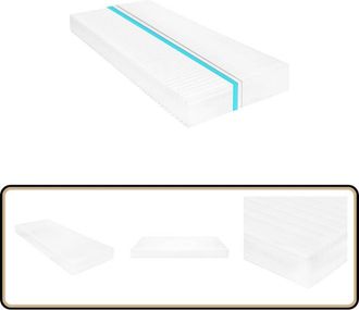 vidaXL Matratze 80 x 200 cm 7 Zonen pu Schaum 16 cm H2 H3 - Matratze - Schaummatratze - 7-Zonen-Matratze - Einzelbett - PU-Schaum