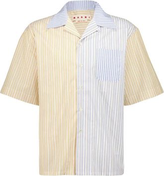Marni Homme, Chemises, Multicolore, Taille: S Chemise en coton ray&eacute; bicolore