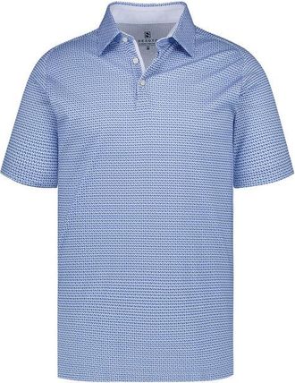 DeSoto Herren Polo-Shirt blau gemustert