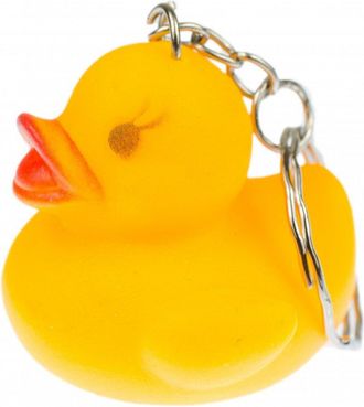 Miniblings Quietscheente Schl&uuml;sselanh&auml;nger Ente quietscht - Handmade Modeschmuck I I Anh&auml;nger Schl&uuml;sselring Schl&uuml;sselband Keyring