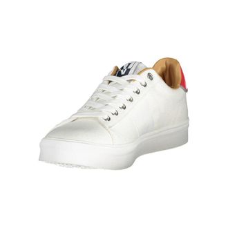 Napapijri Logo-Stripe Lace-Up Sneaker - White