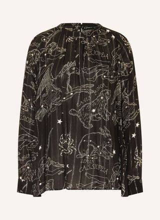 Grace Grace Blusenshirt Mit Glitzergarn schwarz