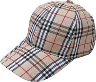 LUOXUEFEI Casquette Chapeau Casquette De Baseball À Carreaux Printemps Et Été pour Hommes Et Femmes