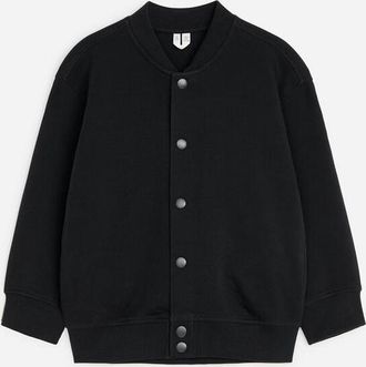Arket Midlayer-Jacke Aus Scuba -Schwarz