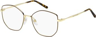 Marc Jacobs Marc 741 Brille, Gold Havana, 54 f&uuml;r Damen, Gold/Havana-Braun, 52