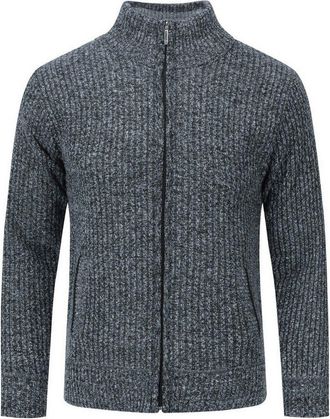AlltheMen Strickjacke mit Stehkragen Herren klassischer Cardigan