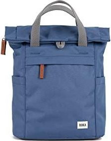 Roka London ROKA London Finchley Petit sac à dos en toile durable, Bleu brûlé., S