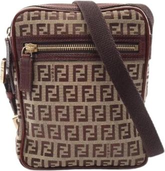 Fendi Sac bandouli&egrave;re vintage Pre-owned - Femme - Pre-owned - Brun - Taille: ONE Size