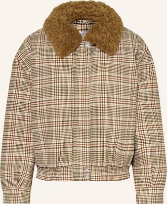 Mrs & Hugs Mrs & Hugs Blouson Mit Teddyfell braun