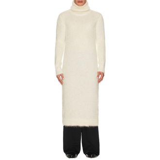 Saint Laurent Mens White Mohair Sweatshirt Clothing