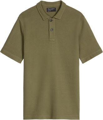 Marc O'Polo Strick-Poloshirt aus Bio-Baumwolle und Stretch mit Struktur, Regular Fit in