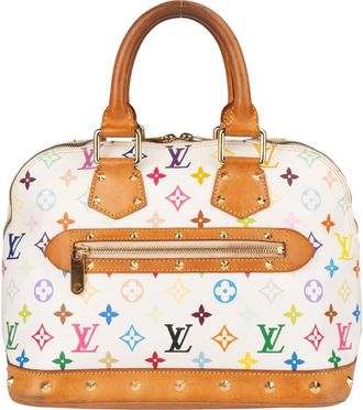 Louis Vuitton Crossbody Bags - Louis Vuitton Limited Murakami Multicolor Alma PM - Gr. unisize - in Wei&szlig; - f&uuml;r Damen