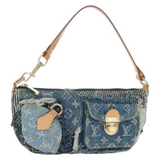 Louis Vuitton Pre-owned Monogram Denim Schultertasche - - Pre-owned - Damen - Blau - ONE SIZE