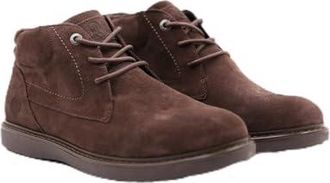 Serge Blanco Boots Arizona en cuir chocolat - chaussure de ville homme