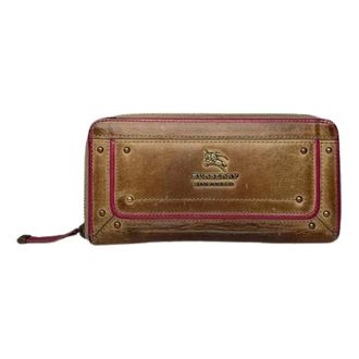 Burberry Portefeuille en cuir Pre-owned - Femme - Pre-owned - Brun - Taille: ONE Size