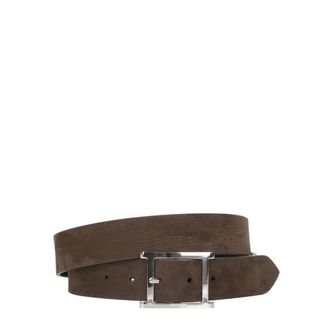Orciani Wende-G&uuml;rtel aus Wildleder und Leder - - Accessories - Herren - Braun - 100 CM