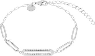 Tom Tailor Tom Tailor Armband f&uuml;r Damen, Sterling Silber 925, mit Zirkonia, 16+4 cm, silber, Geschenkidee, Armschmuck, Damenschmuck, 2100558
