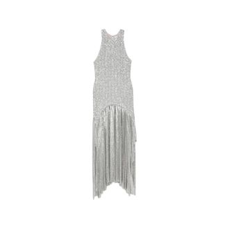 Paco Rabanne Asymmetrisches Kettenkleid - - Dresses - Damen - Grau - XS