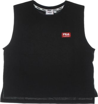 Fila Schwarzes Beauty Cropped Boxy Tank Top - - Tops - Damen - Schwarzk - L