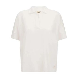 Herno Kurzarm-Poloshirt - - Tops - Damen - Wei&szlig; - M