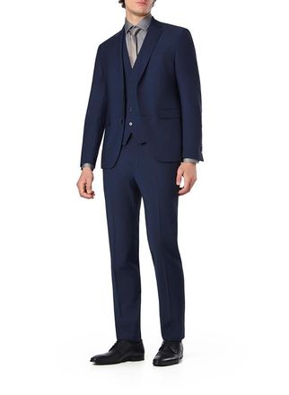 Daniel Hechter Herren Anzug blau meliert