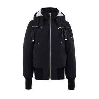 Moose Knuckles Femme, Vestes, Noir, Taille: 38 FR Giubbino Bomber Imbottito