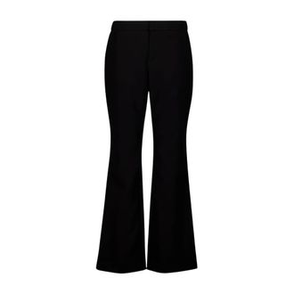 Balmain Elegante Crepe Flared Hose - - Trousers - Damen - Schwarzk - S
