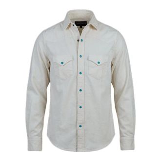 CHESAPEAKE'S Western Velvet Shirt Flagstaff - - Shirts - Herren - Wei&szlig; - L