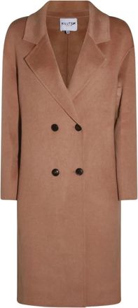 Kujten Doppelreihiger Mantel - Braun
