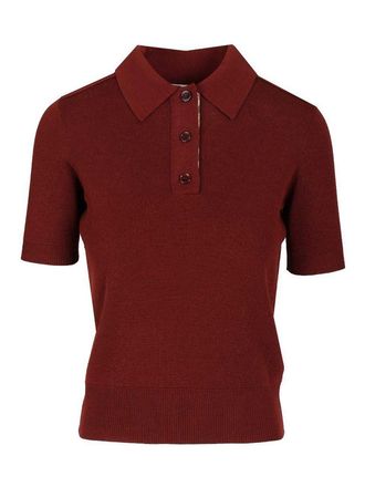 Burberry Poloshirt - Dunkelrot