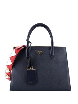 Prada Paradigme Tote Saffiano Leather Medium satchel - Noir