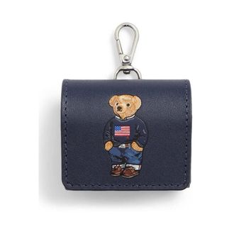 Polo Ralph Lauren &Eacute;tui pour &eacute;couteurs en cuir - Homme - Accessoires - Bleu - Taille: ONE Size