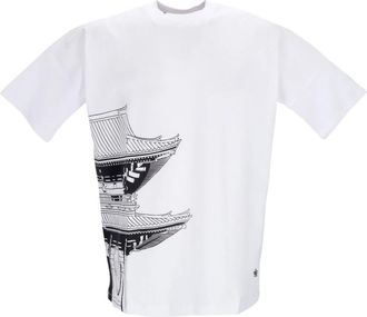 Dolly Noire Tokyo Herren Kimono Tee Wei&szlig;/Schwarz - - Tops - Herren - Wei&szlig; - XL
