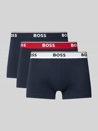 HUGO BOSS Slim Fit Trunks aus Baumwoll-Mix im 3er-Pack
