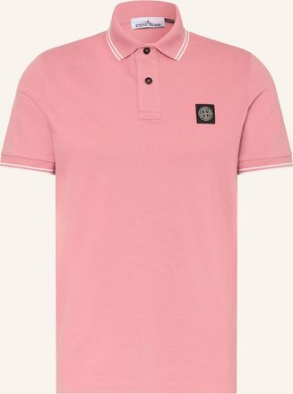 Stone Island Piqu&eacute;-Poloshirt rot