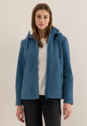 Cecil Fellimitatjacke mit Kapuze mit Tunnelzugband