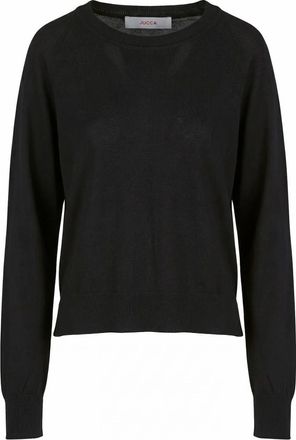 Jucca Femme, Pulls, Noir, Taille: 36 FR Maille Ras du Cou