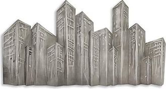 World Art Metallbild Stadtprofil