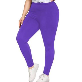 Generic Legging pour femme - Grandes tailles - Pantalon de yoga - Pantalon de sport - Taille haute - Noir - Opaque - Legging de fitness - Pantalon de course -