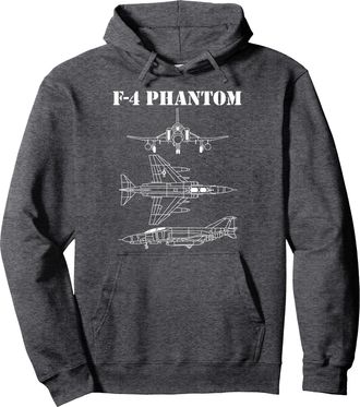 The Salty Veteran F-4 Phantom Jet Flugzeug Pilot Milit&auml;rflugzeug F4 Pullover Hoodie