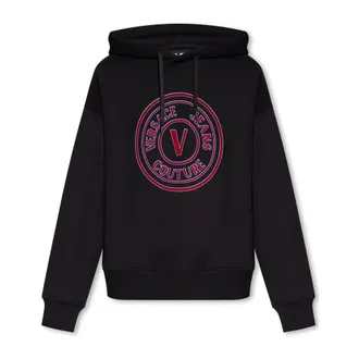 Versace Jeans Couture Bedruckter Hoodie - - Sweatshirts & Hoodies - Herren - Schwarzk - S
