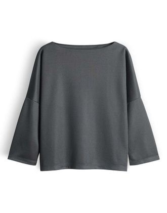 someday 3/4-Arm-Shirt KARITA PURE aus schimmernder Piqu&eacute; Ware