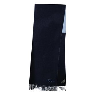 Dior Homme, Accessoires, Bleu, Taille: ONE Size Foulard R&eacute;versible