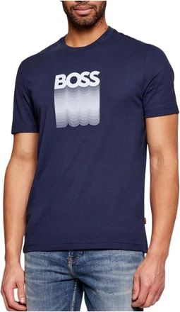 HUGO BOSS Homme, Tops, Bleu, Taille: 2XL TE Insignia T-Shirt