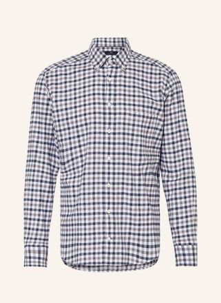 Strokesman's Strokesmans Flanellhemd Regular Fit blau