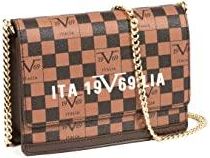 19V69 Leandra Gold Handbag pour Femme, Women, Taupe/Grey/Dark Brown, Taille Unique