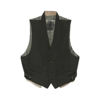Ziggy Chen V-Ausschnitt Weste - - Suits - Herren - Gr&uuml;n - M
