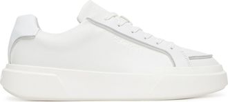Calvin Klein Sneakers Calvin Klein Chunky Cupsole Lace Up Lth Pinch YM0YM01454 Wei&szlig;